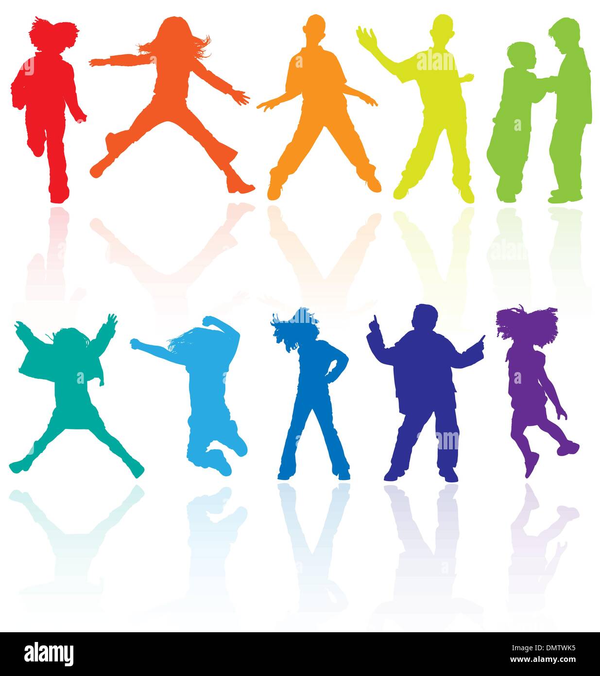 Colorful Youth Silhouette