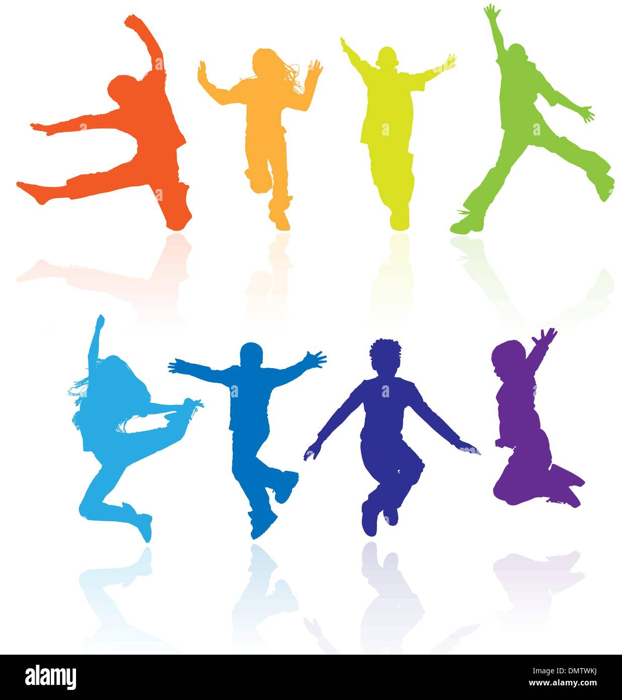 Boys high jump Stock Vector Images - Alamy