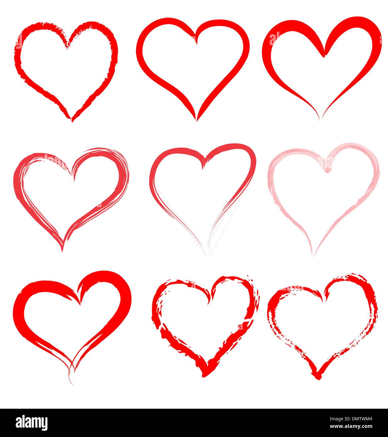 Artistic hand outline Cut Out Stock Images & Pictures - Alamy