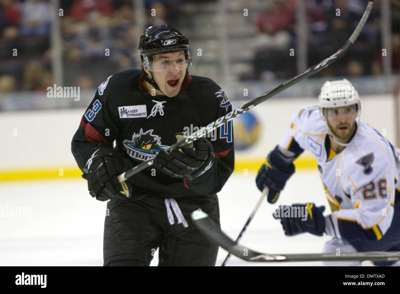 30 October 2009: Lake Erie Monsters Justin Mercier (43) during the ...