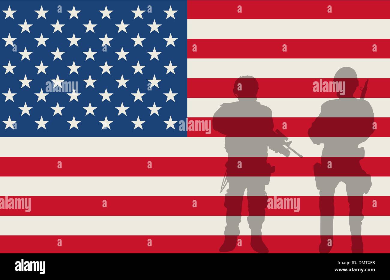 Soldiers flag Stock Vector Images - Alamy