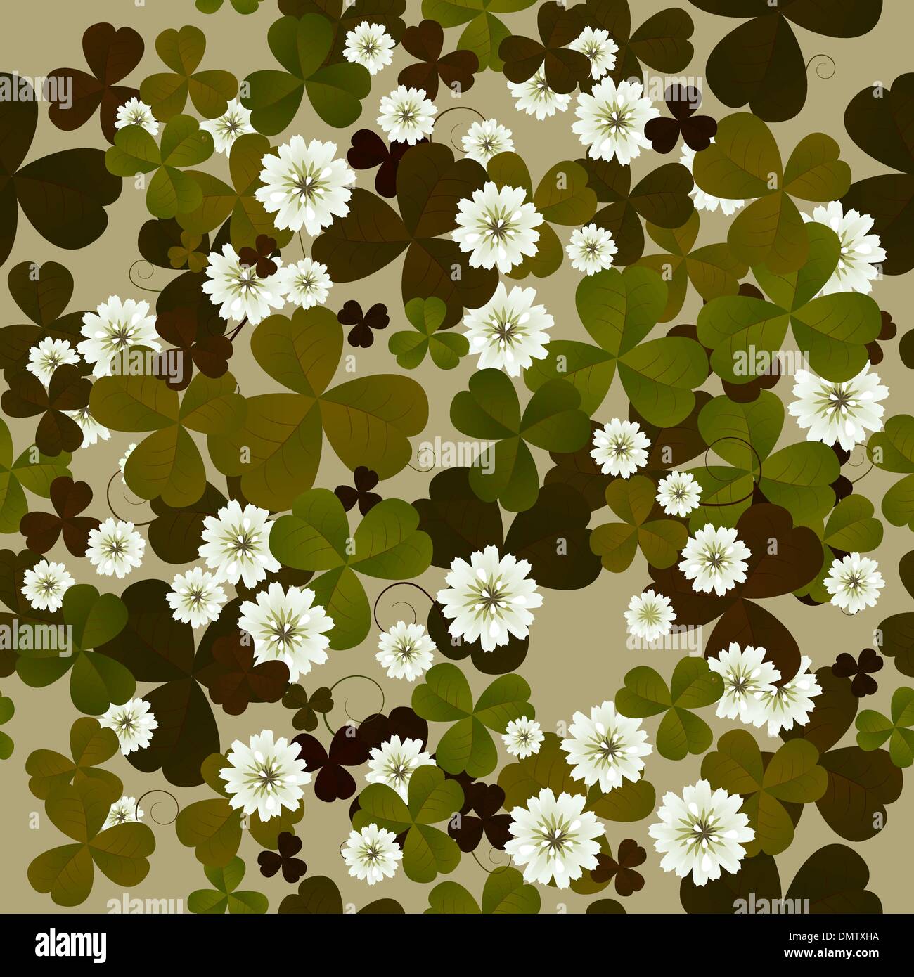 Irish clover painting Stock Vector Images - Alamy