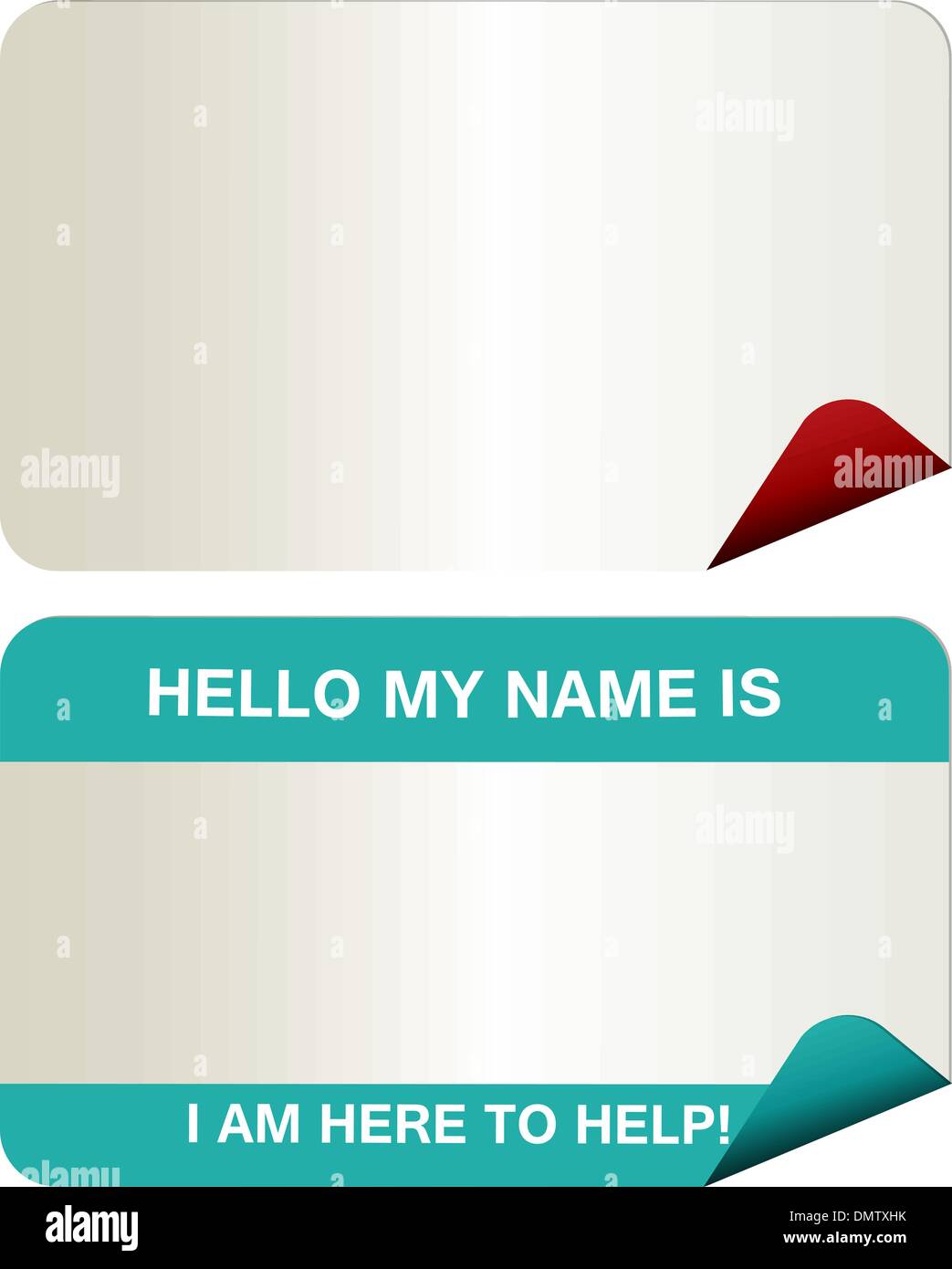 Name tags Stock Vector Images - Alamy