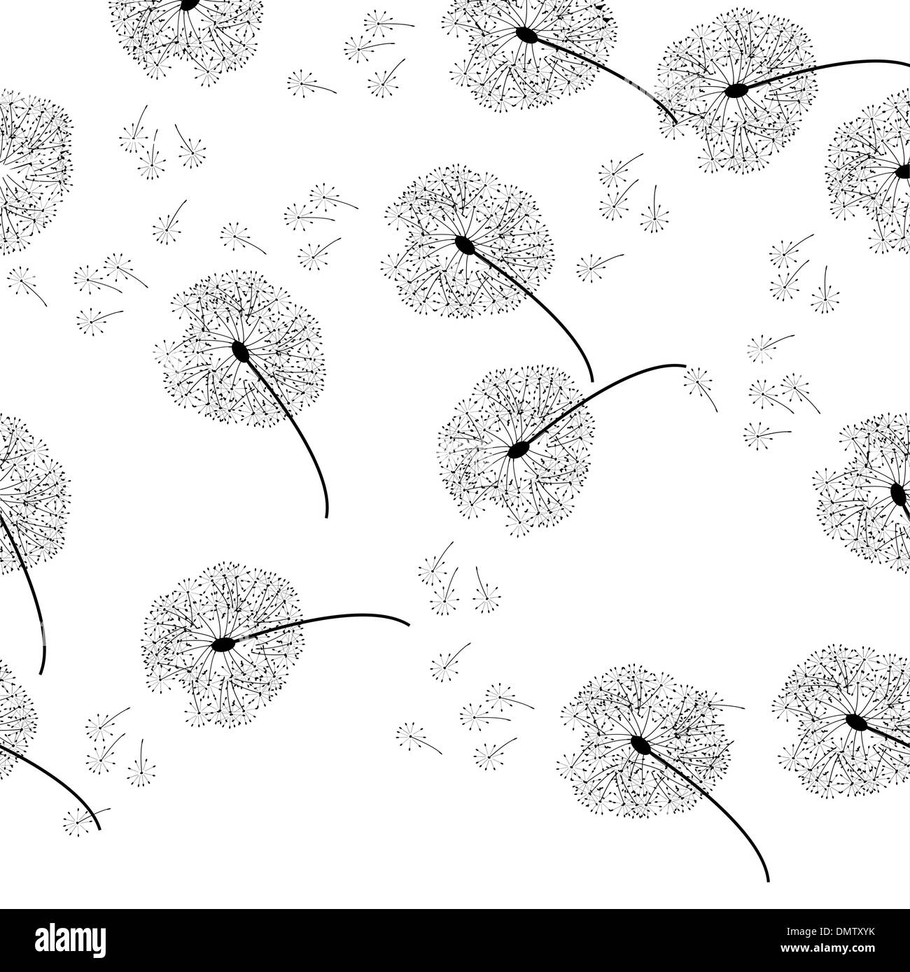 Dandelion field Stock Vector Images - Alamy