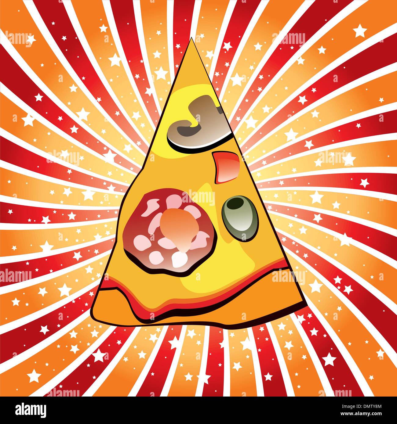 vector italian pizza slice Stock Vector Image & Art - Alamy