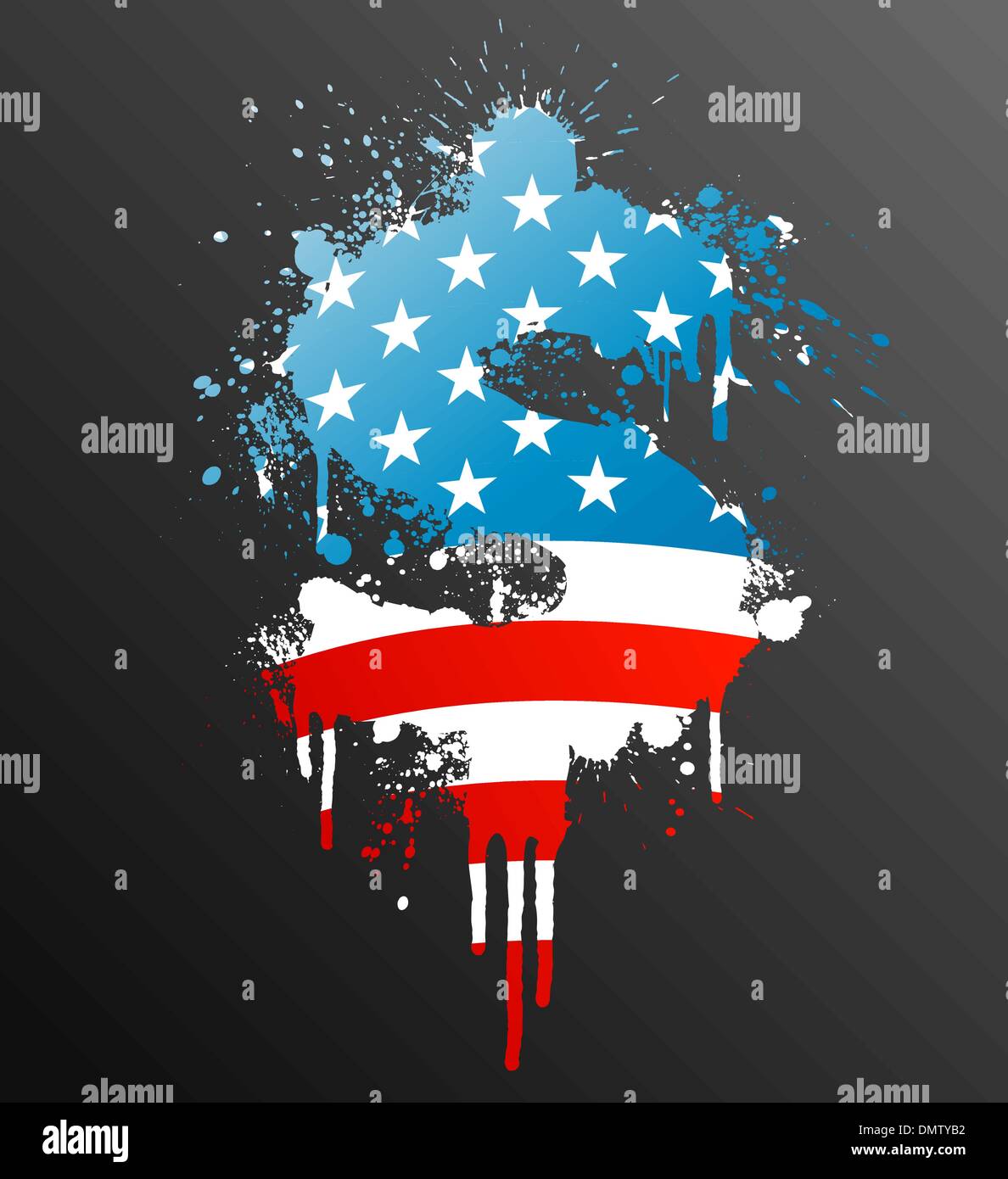 Ink splatter grunge distressed Stock Vector Images - Alamy