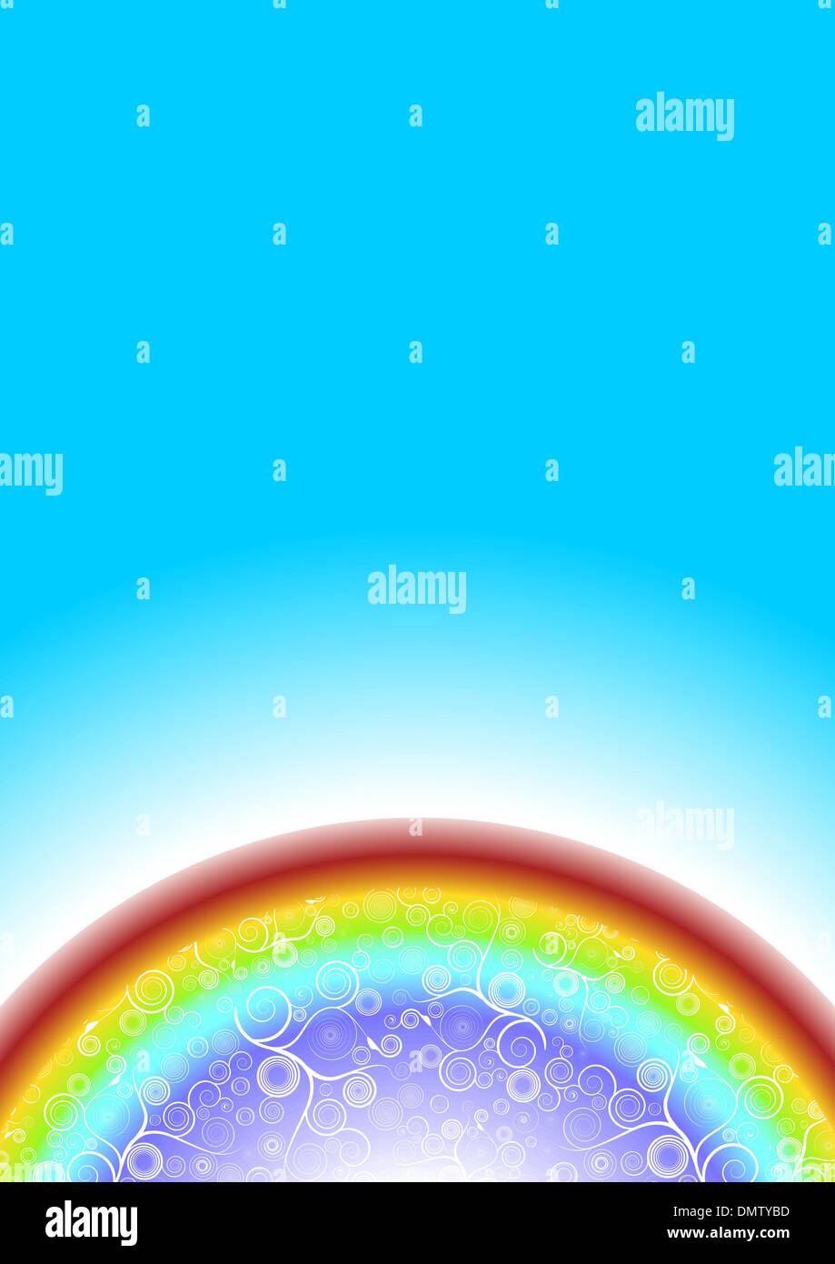 Leaves horizon blue sky Stock Vector Images - Alamy