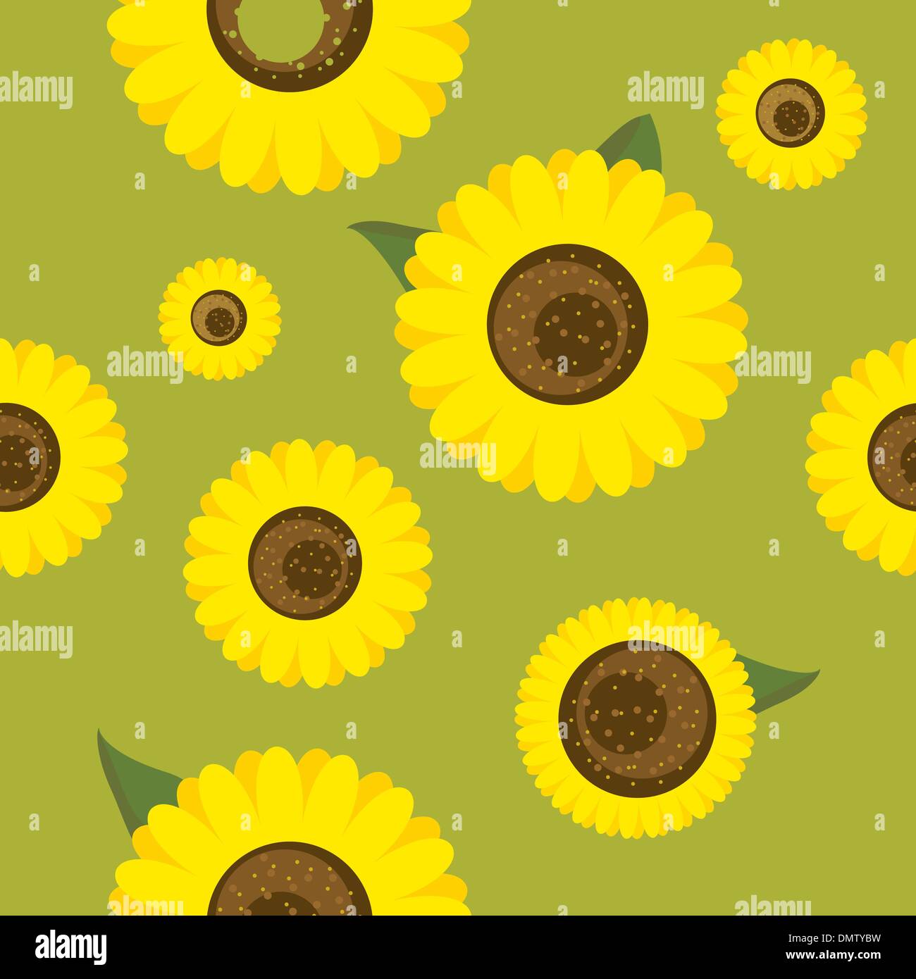 pattern of sunflowers Stock Vector Image & Art - Alamy