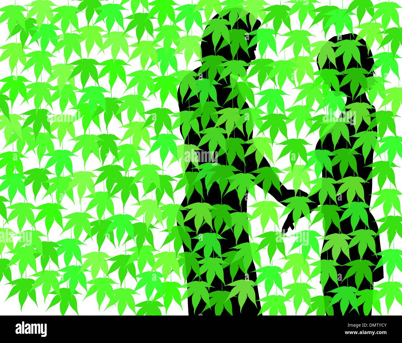 Behind the hedge Stock Vector Image & Art - Alamy