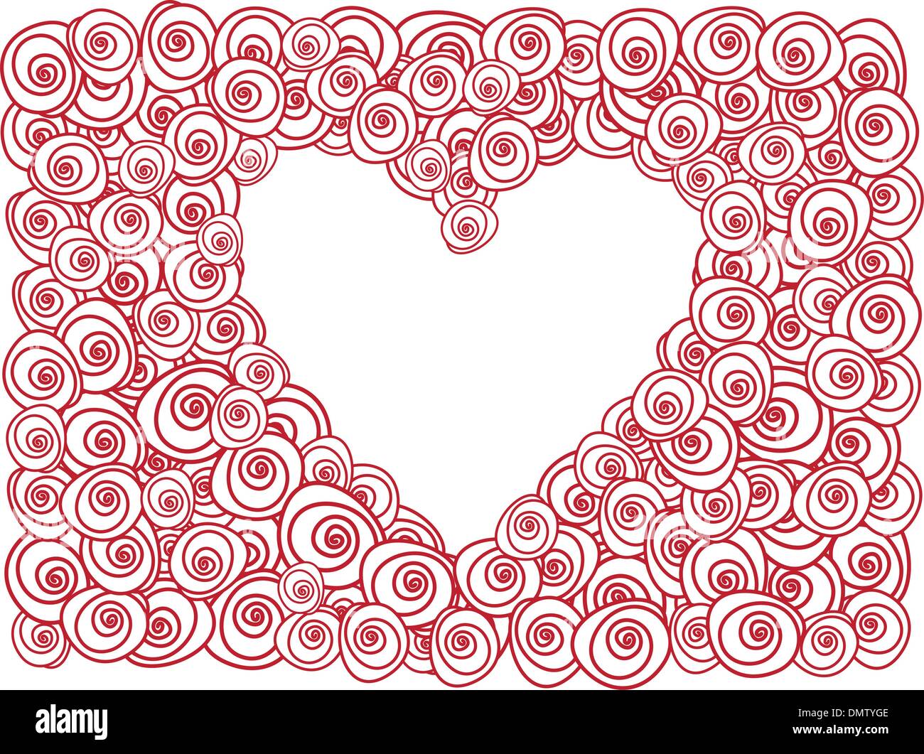 Red rose heart love Stock Vector Images - Alamy