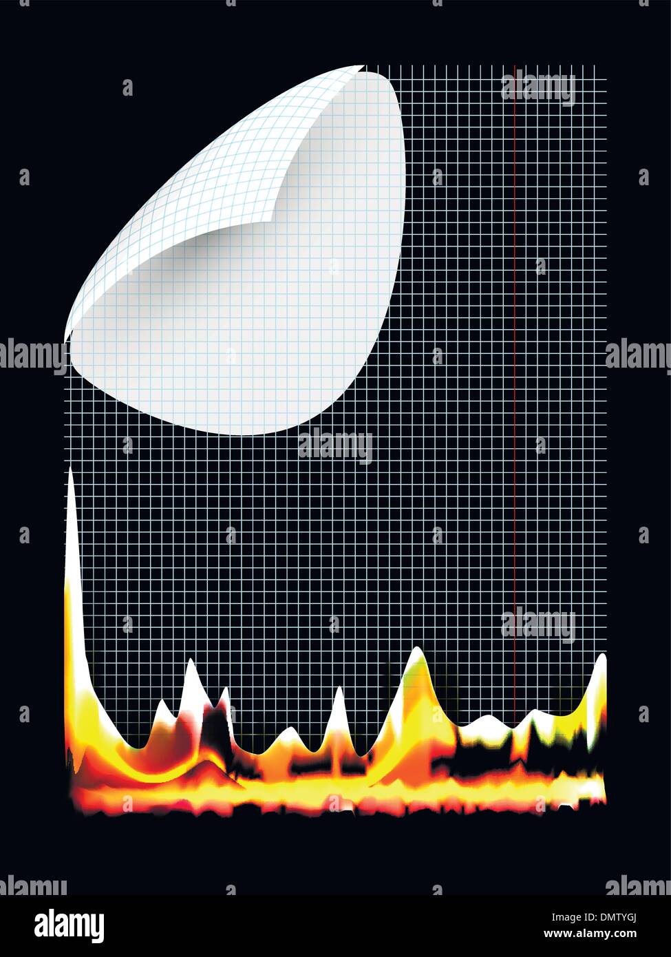 burning a piece of paper Stock Vector Image & Art - Alamy