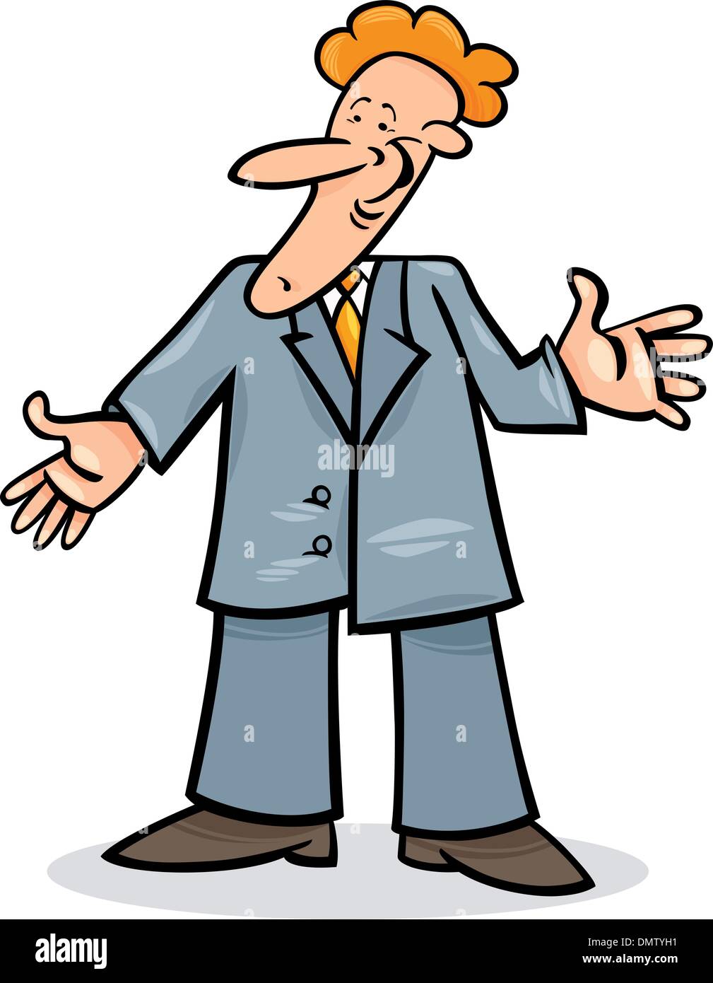 cartoon man in suit Stock Vector Image & Art - Alamy