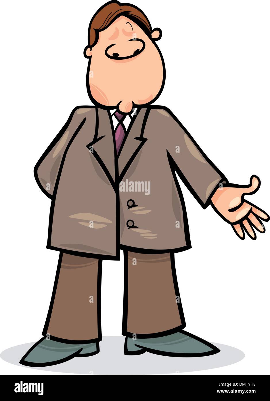 cartoon man in suit Stock Vector Image & Art - Alamy