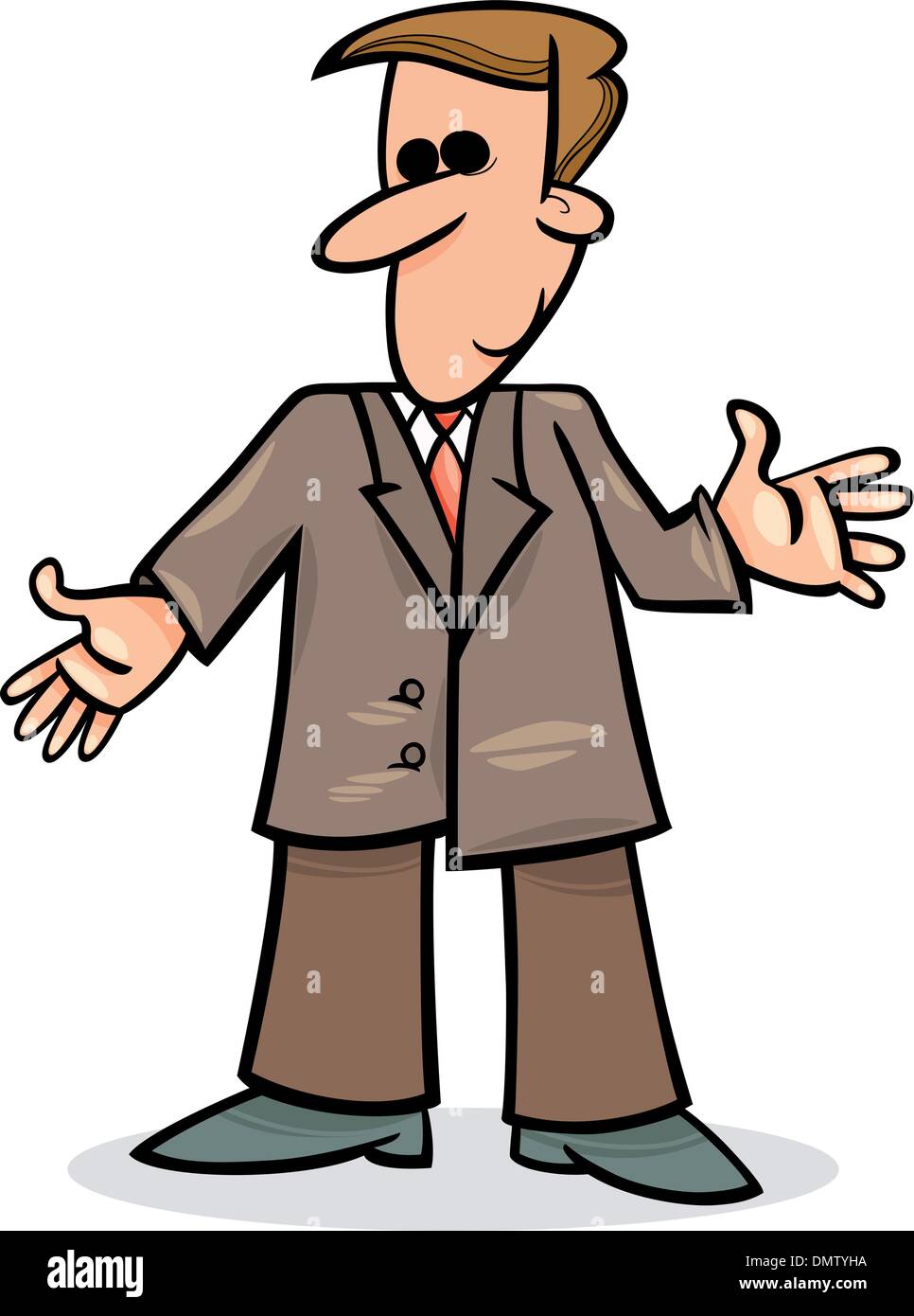 cartoon man in suit Stock Vector Image & Art - Alamy