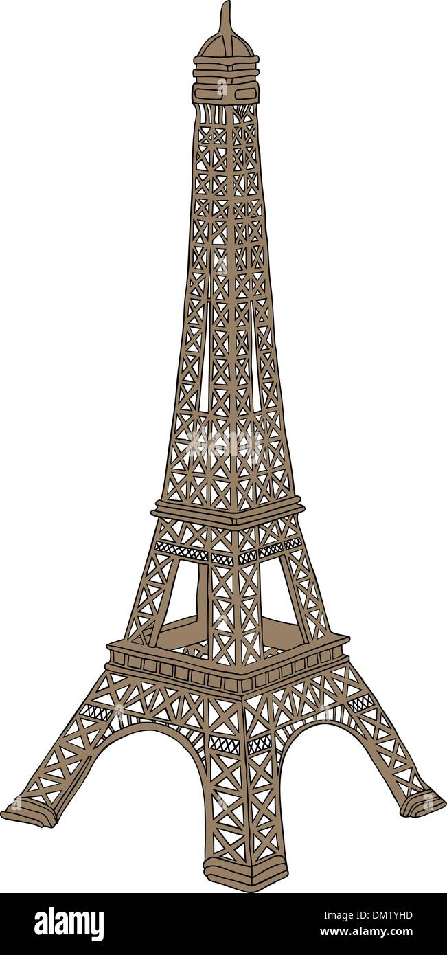 Eiffel tower line art Stock Vector Images - Alamy