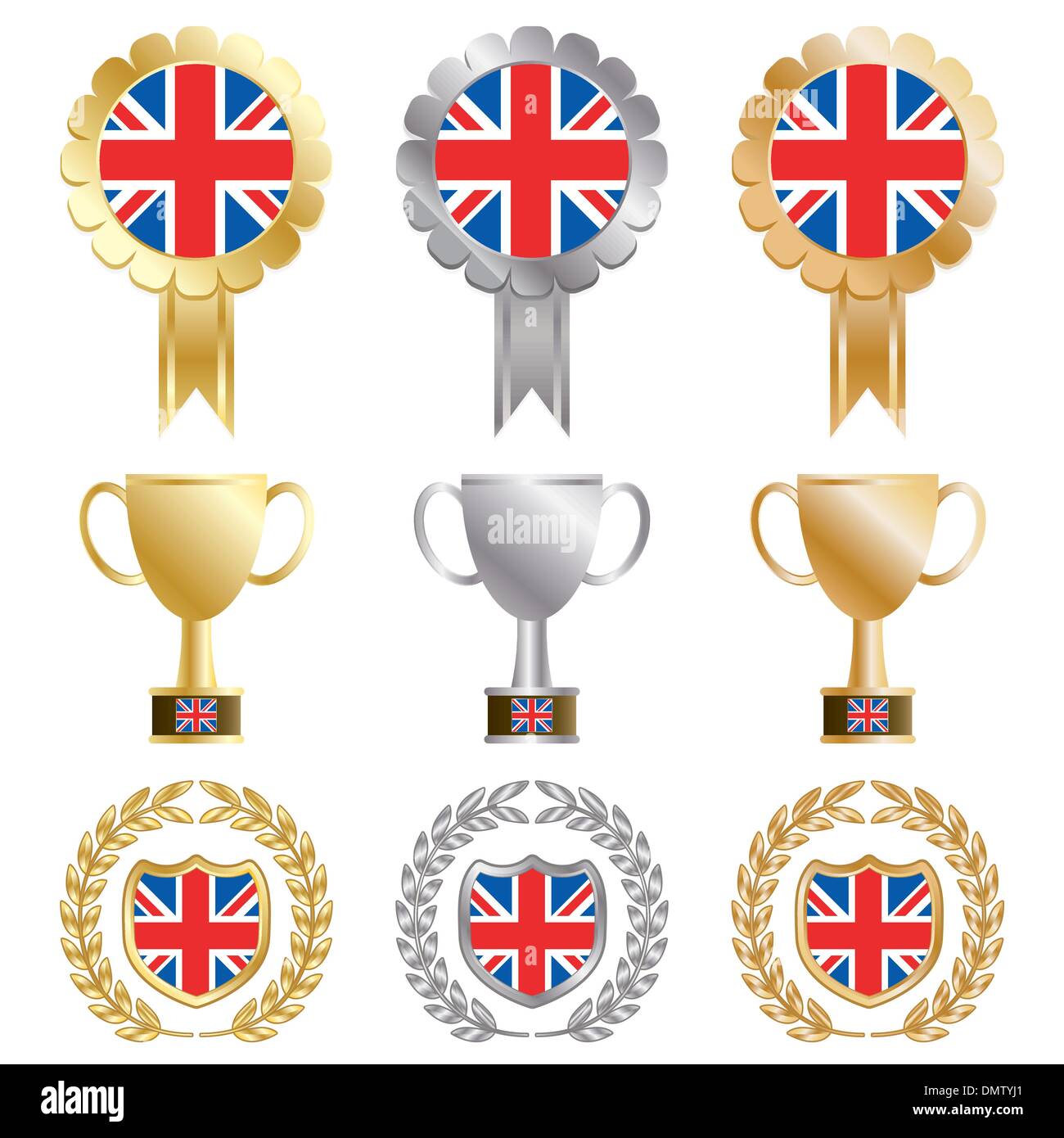 Bronze flag Stock Vector Images - Alamy