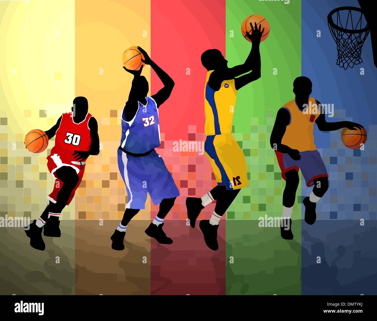 Team players Stock Vector Images - Alamy