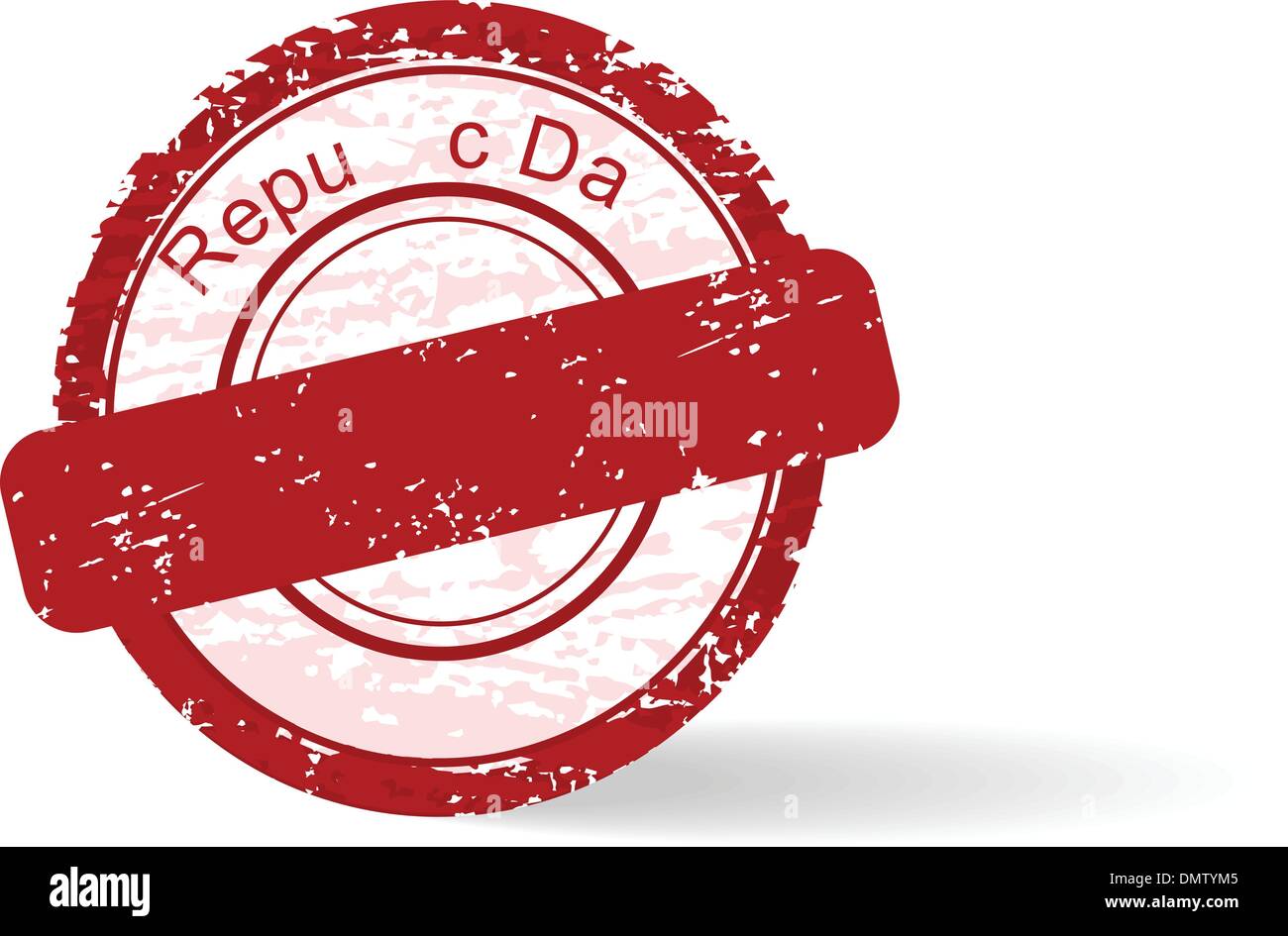 Red grunge rubber stamp of Republic Day on white background. Vec Stock ...