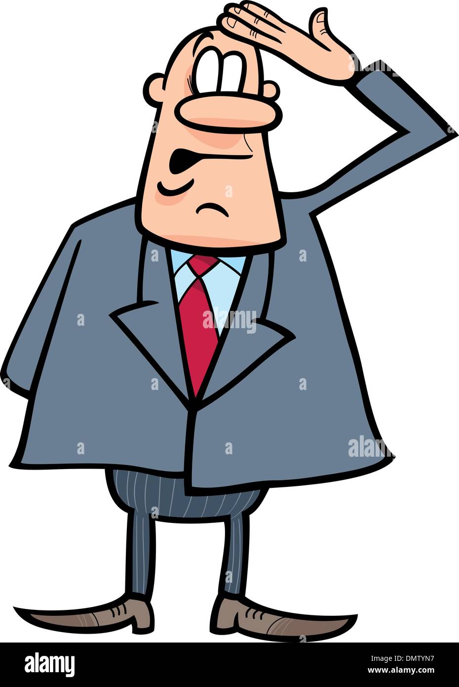 Distracted man Stock Vector Images - Alamy