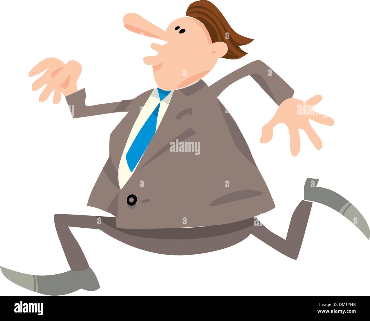 running overweight businessman Stock Vector Image & Art - Alamy