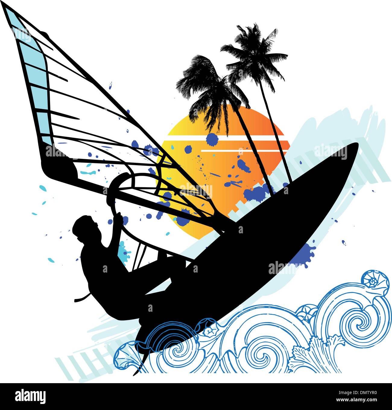 Windy vector vectors hi-res stock photography and images - Alamy