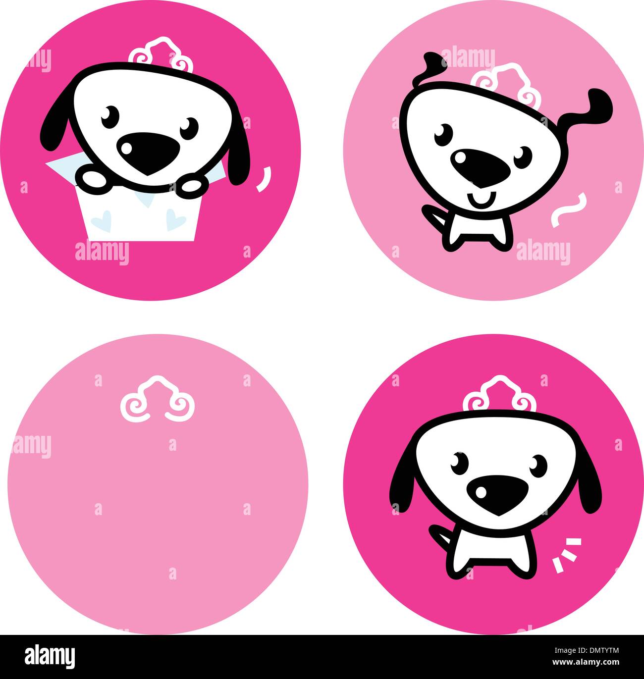 Black female dog Stock Vector Images - Alamy