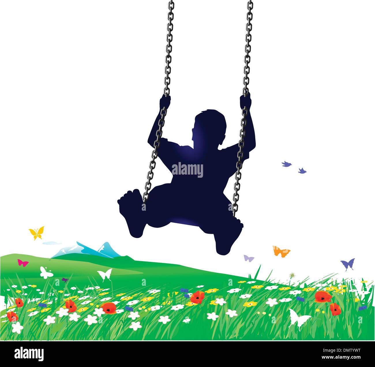 Joy spring Stock Vector Images - Alamy