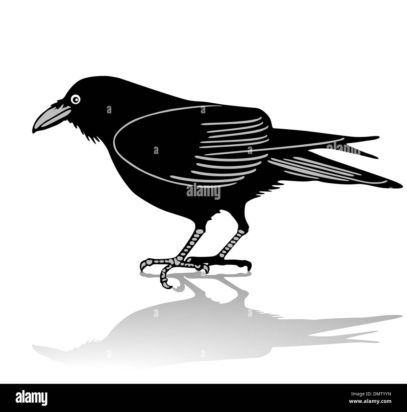 Raven feather Stock Vector Images - Alamy