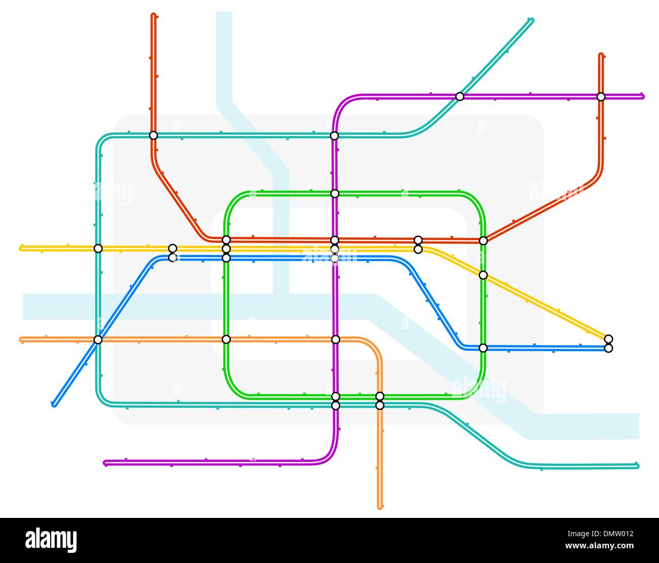 Underground connections Cut Out Stock Images & Pictures - Alamy