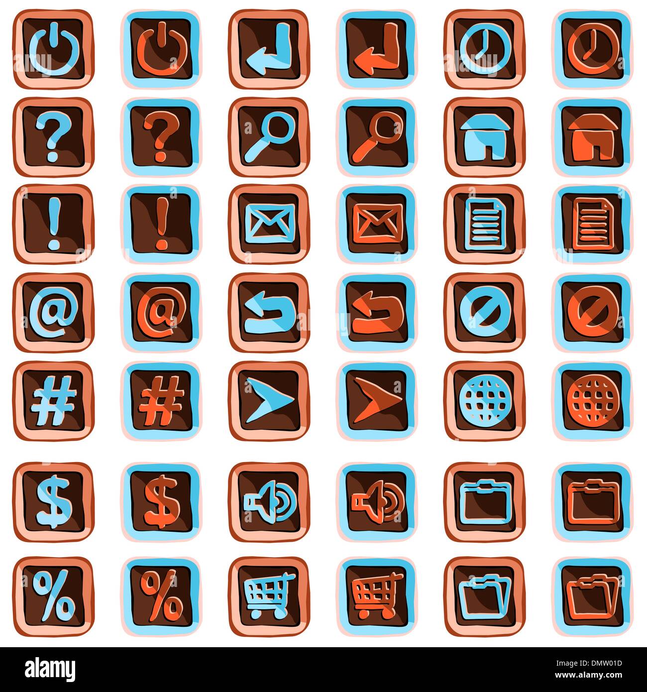 Set editable vector icons Stock Vector Images - Alamy