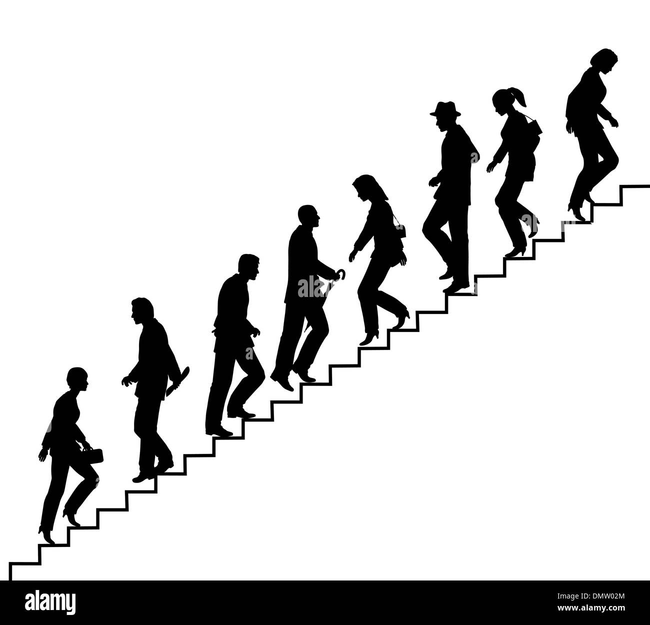 Stair vector vectors hi-res stock photography and images - Alamy