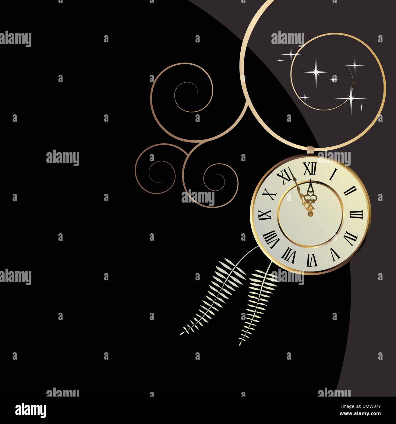 vector background with a clock Stock Vector Image & Art - Alamy