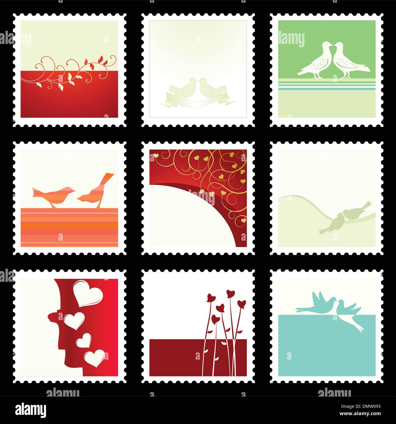 Festive The Valentine's Stamps. To see similar, please VISIT MY Stock ...