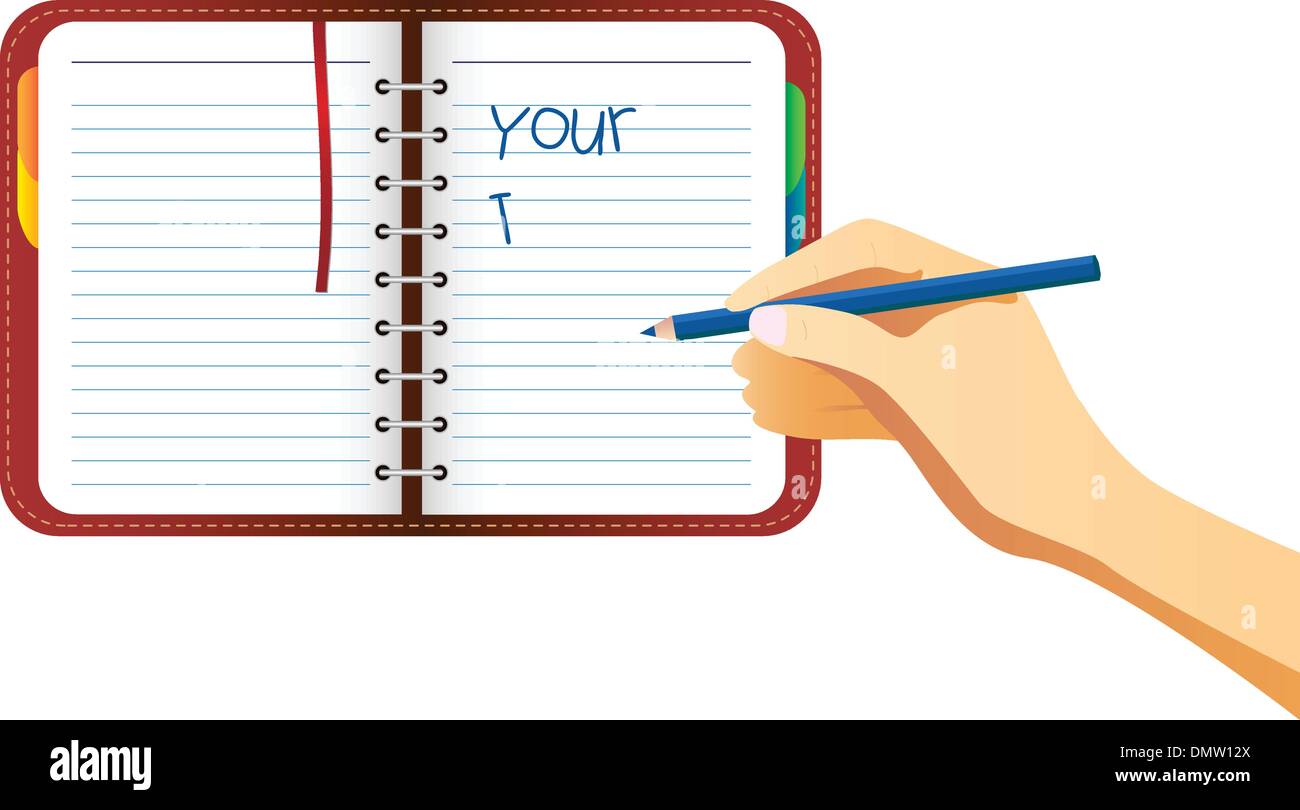 Business people writing planning Stock Vector Images - Alamy