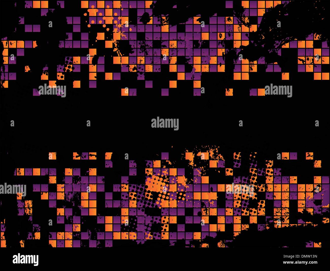 Halloween square background black Stock Vector Images - Alamy