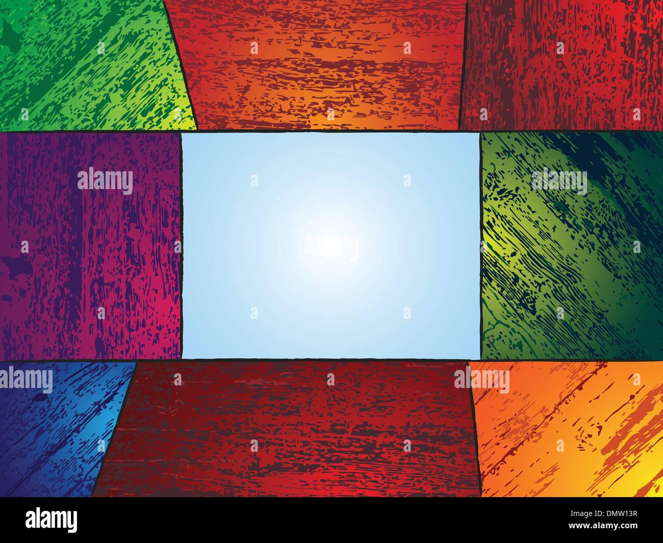 Back wall old house Stock Vector Images - Alamy