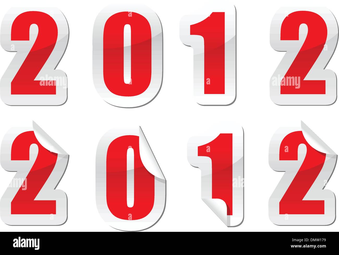 Number 2012 Stock Vector Images - Alamy