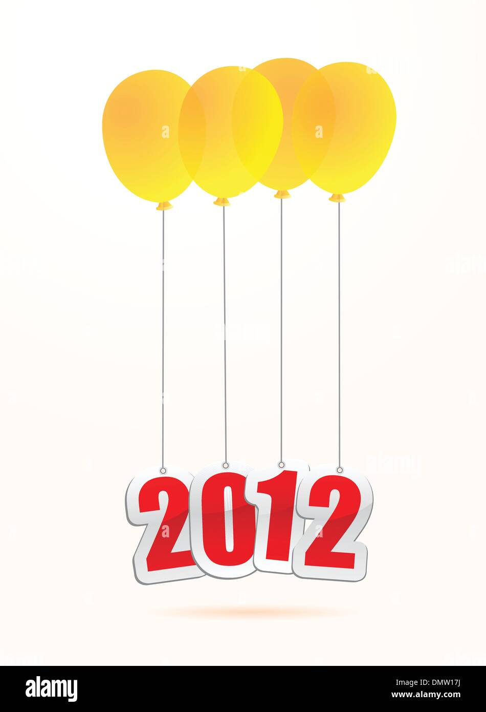 New year balloons in Stock Vector Images - Alamy