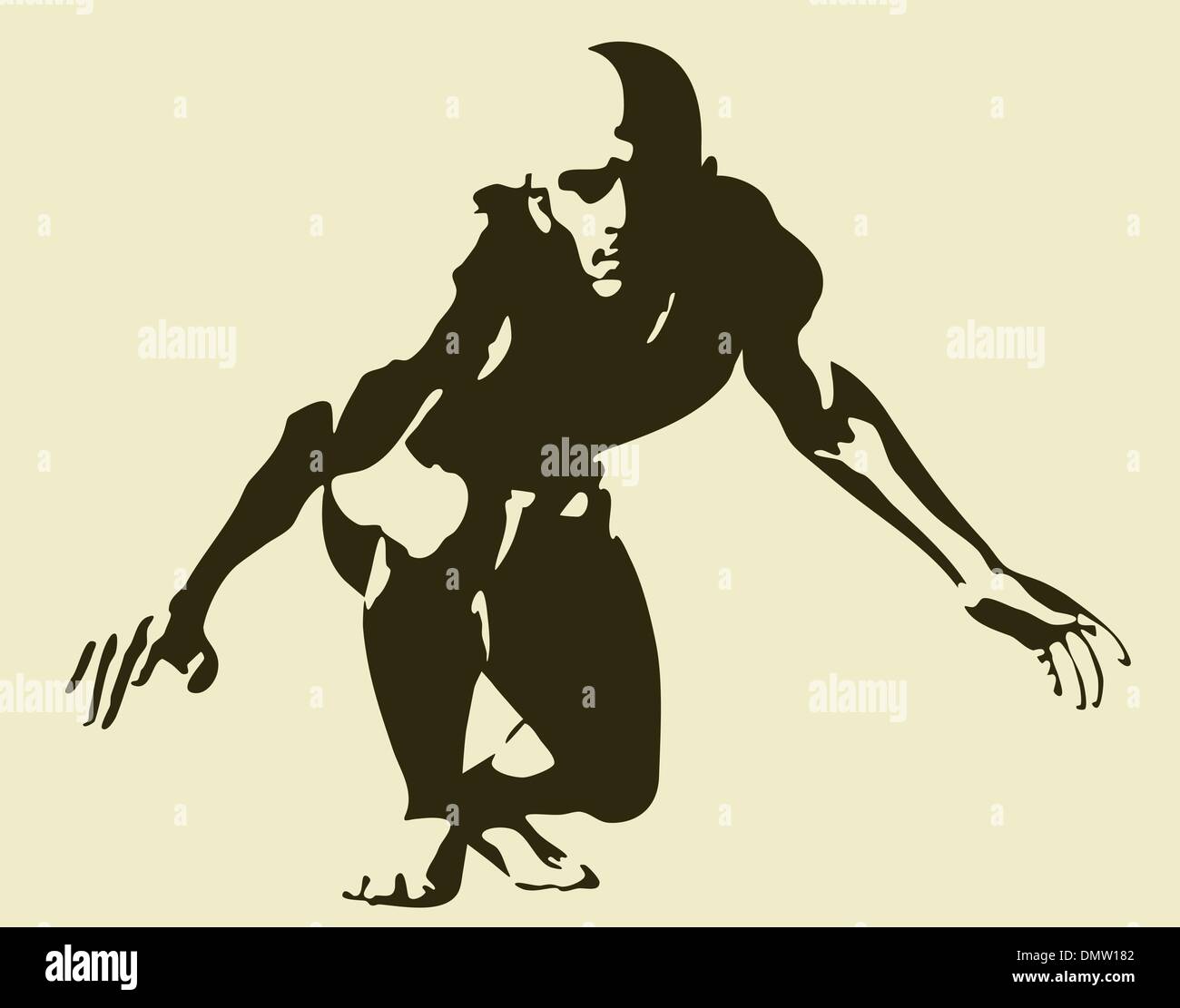 Crouching Action Pose