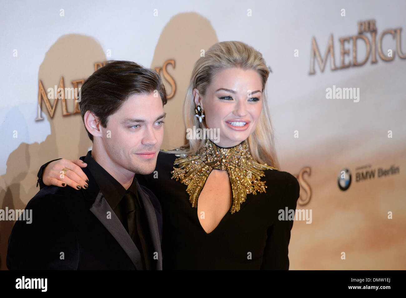 Berlin, Germany. 16th Dec, 2013. Actors Tom Payne and Emma Rigby attend ...