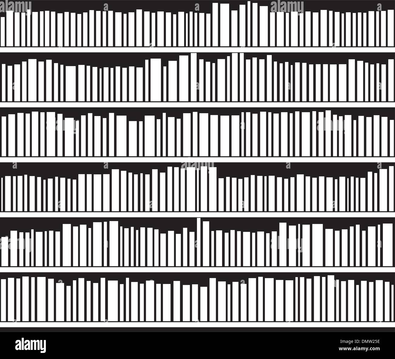 vector abstract black and white bookshelf Stock Vector Image & Art - Alamy