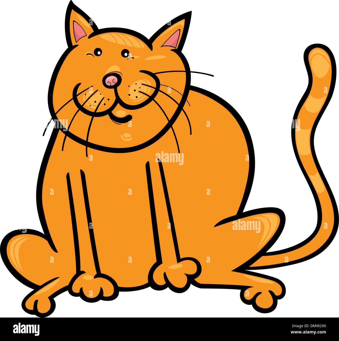 Yellow tabby cat Stock Vector Images - Alamy