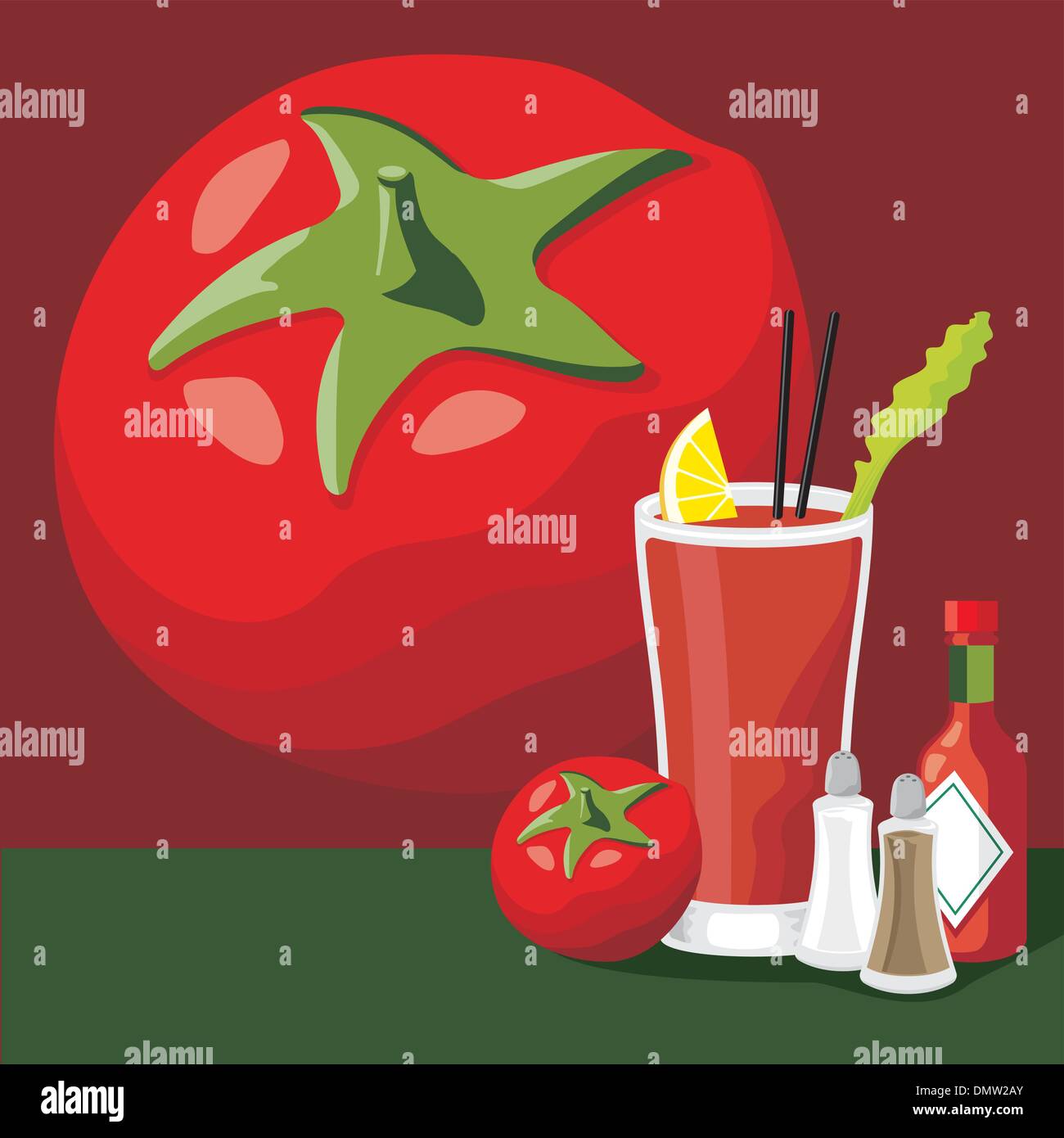 Bloody Mary cocktail Stock Vector Image & Art - Alamy