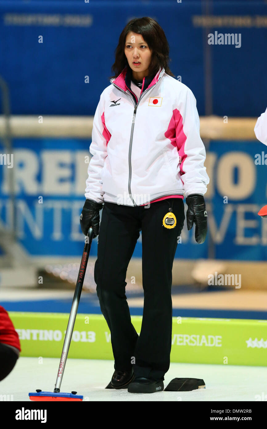 Trentino, Italy. 16th Dec, 2013. Sayaka Yoshimura (JPN) Curling : the 26th Winter Universiade ...
