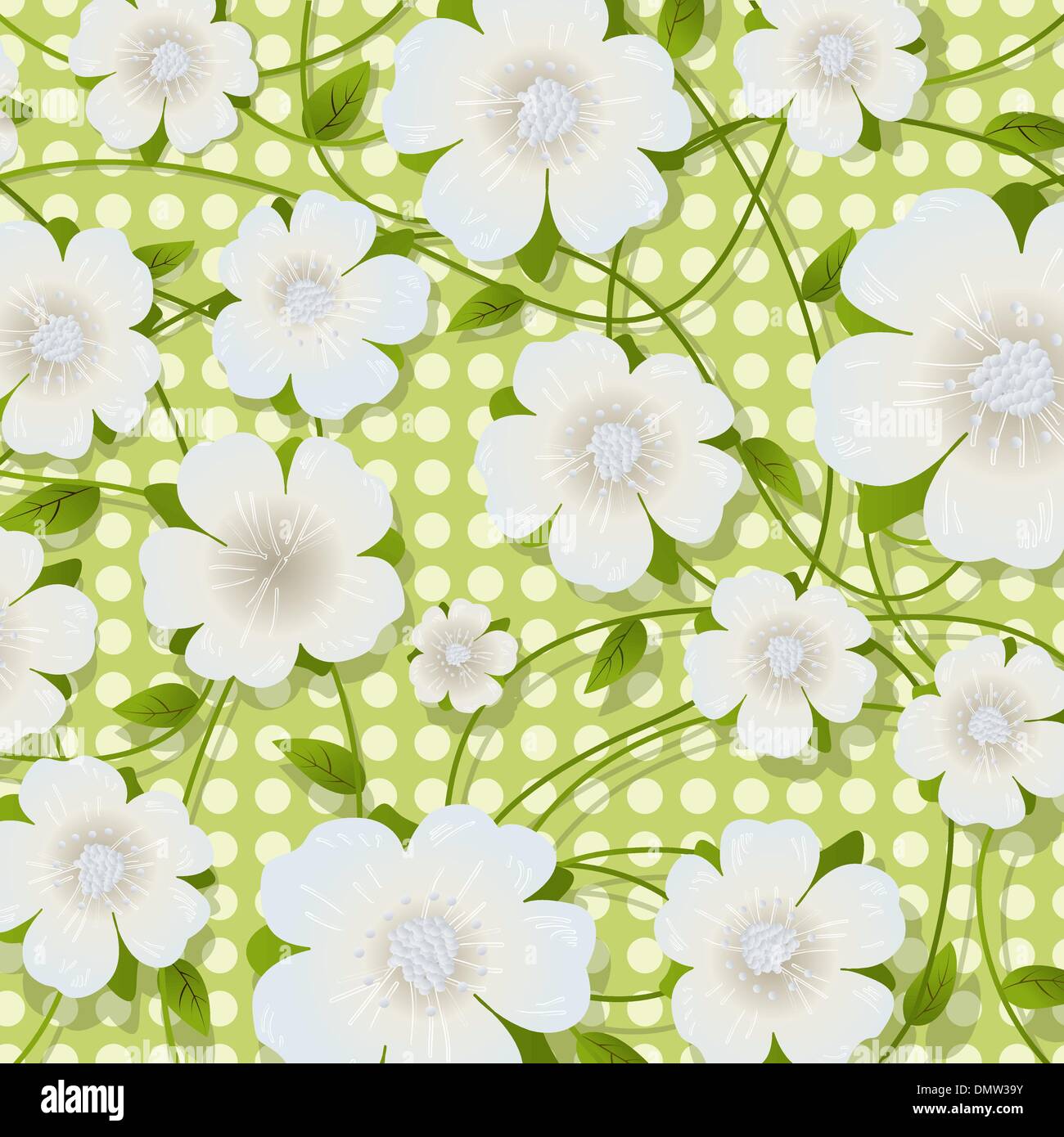 Green floral design Stock Vector Image & Art - Alamy