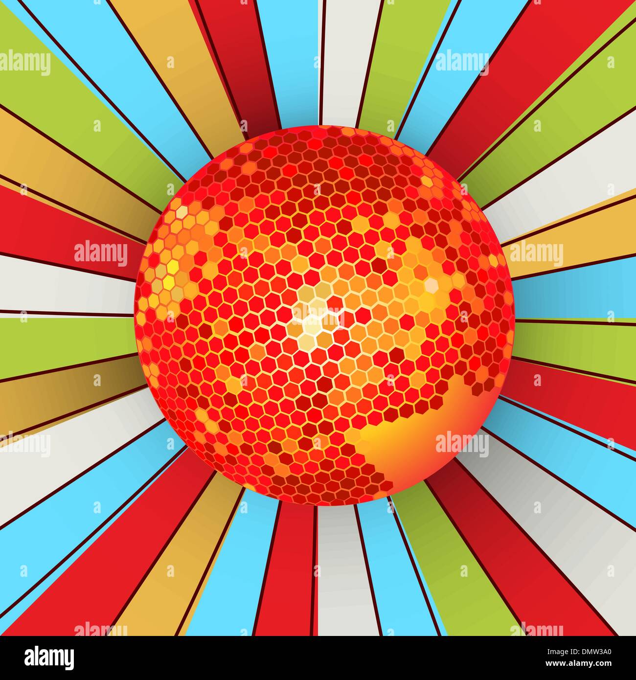 Retro shining disco ball Stock Vector Image & Art - Alamy