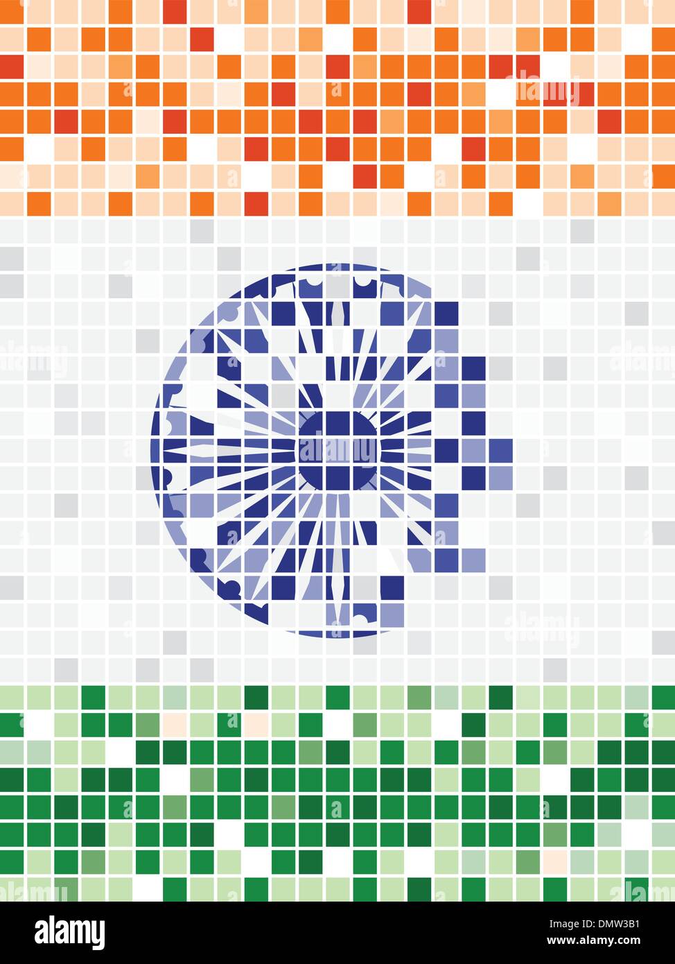 A vector illutration of an Indian National flag with marble refl Stock ...