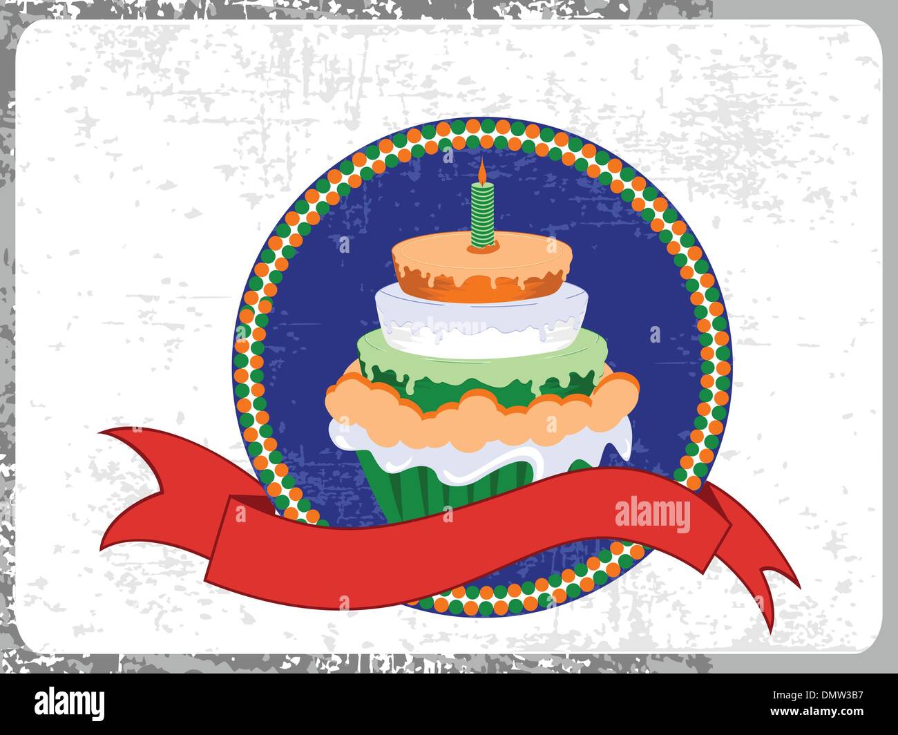 An Indian flag color Ice-cream with ribbon on grungy background Stock ...