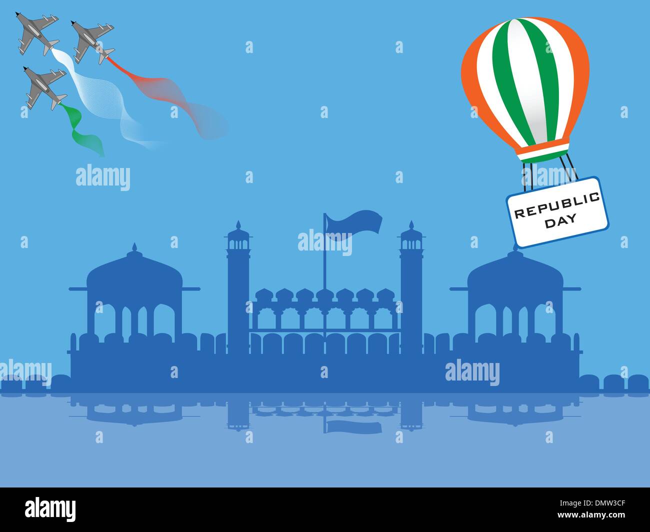 Vector illustration of Republic Day Stock Vector Image & Art - Alamy