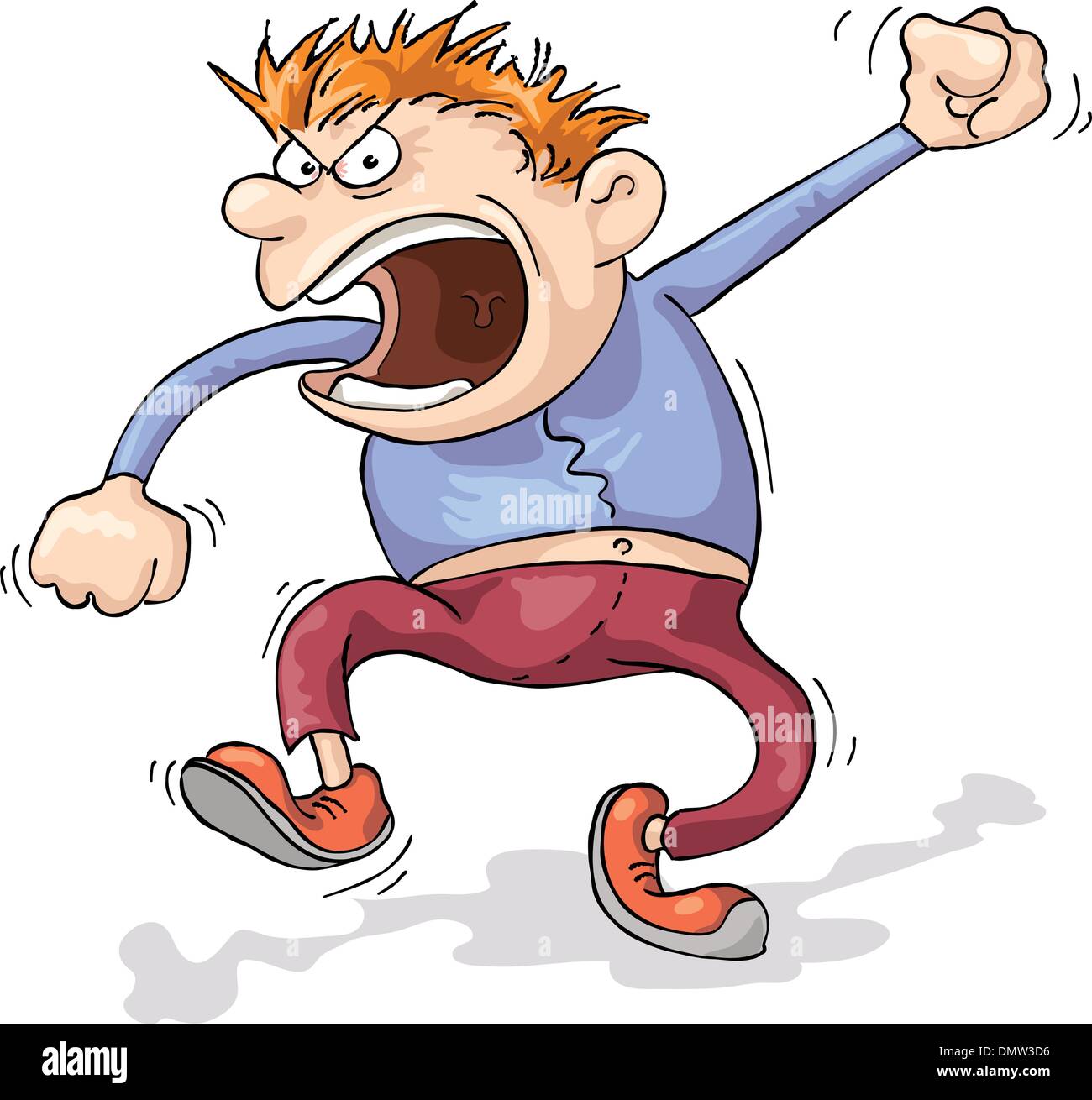 Cartoon Of Angry Man Stock Photos & Cartoon Of Angry Man Stock Images ...